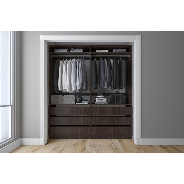 Closets & Co. South Dakota 72" W Closet System Reach-In Sets & Reviews | Wayfair
